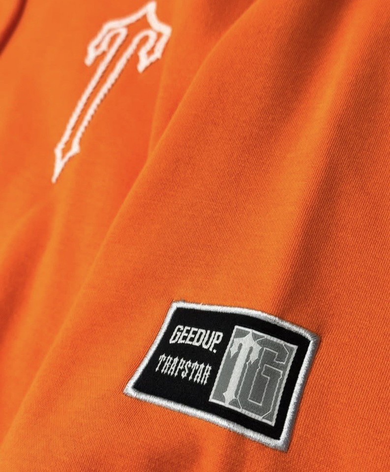 Geedup x Trapstar Signature Hoodie Orange/White Large FREE SHIPPING NEW ...