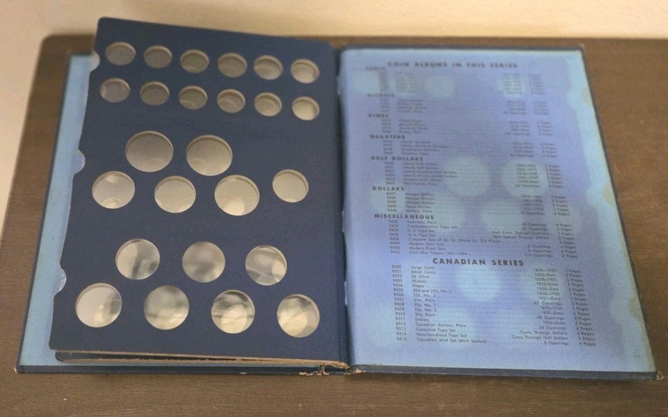 Whitman United States Type Set Small Coins #9434 - Empty Coin Album ...