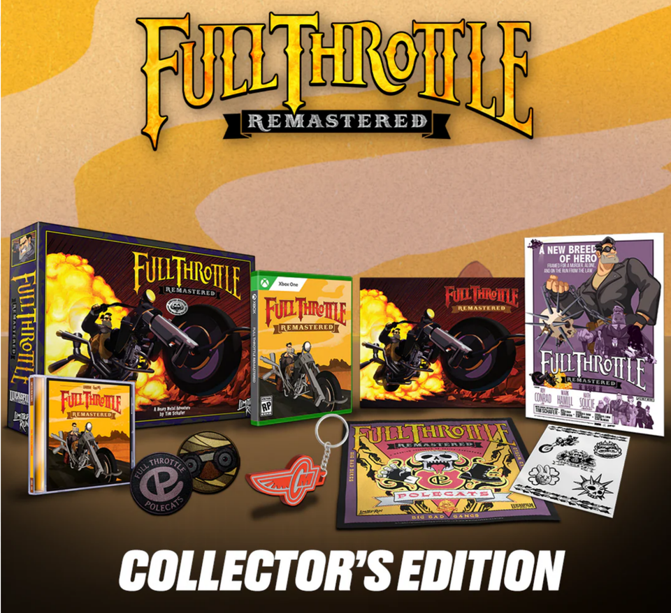 Full Throttle Remastered Collectors Edition w/ Game (Limited Run Games ...