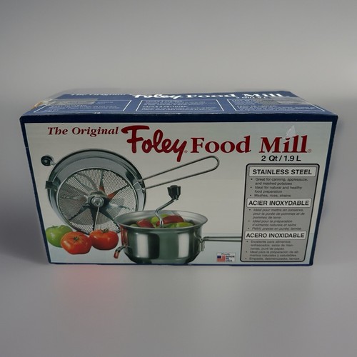 Original 2 Qt Stainless Steel Foley Food Mill 101 Canning Applesauce ...