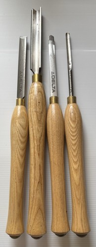 4 Vintage Robert Sorby DELTA Wood Lathe Tools GOUGE Gouges Chisel Chisels ESTATE | eBay
