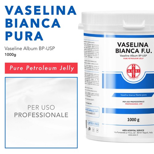 Vaselina bianca filante pura BP-USP barattolo da 1 kg - cura tatuaggio ...