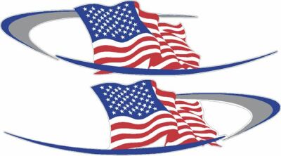 Coachmen RV Flag decal Graphic 2 Both sides Left/Right 38" X 10.5" | eBay