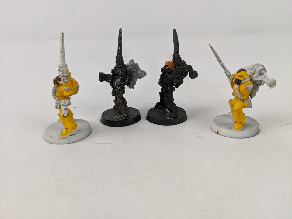 Warhammer 40K Rogue Trader Space Marines x 4 Metal Rare Damaged Repair ...