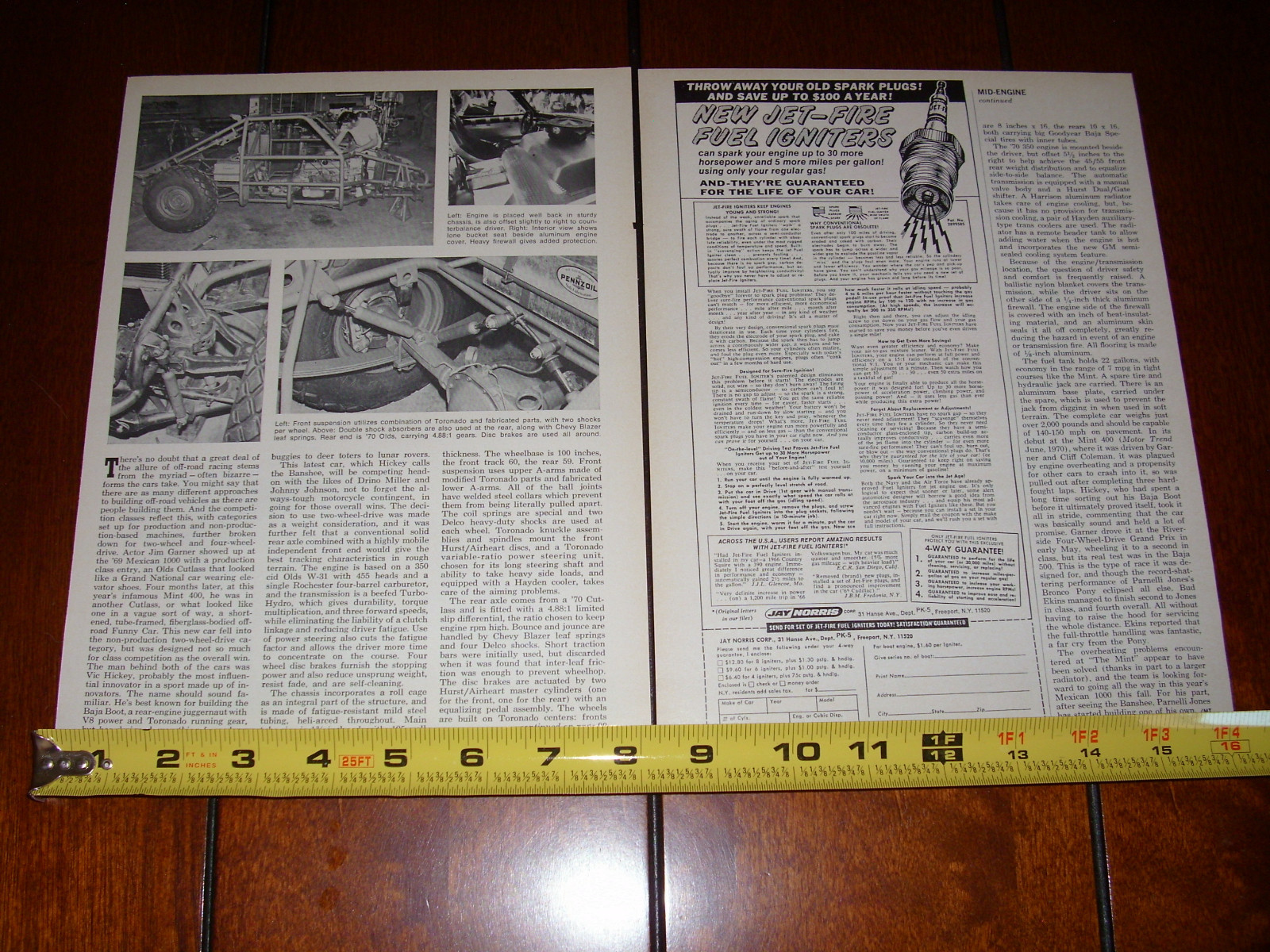 JAMES GARNER VIC HICKEY OLDSMOBILE BAJA RACE CAR - ORIGINAL 1970 ...