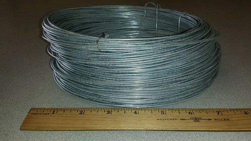 C&F Wire ASTM A641 5 lb. Spool NonElectrical Temper Zinc Steel Wire 0. ...