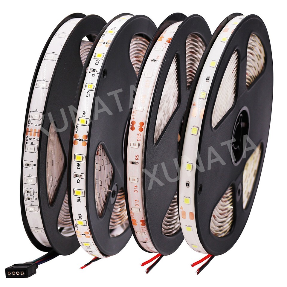 5M LED Strip Lights 12V Waterproof RGB 2835 5050 Self Adhesive Tape ...
