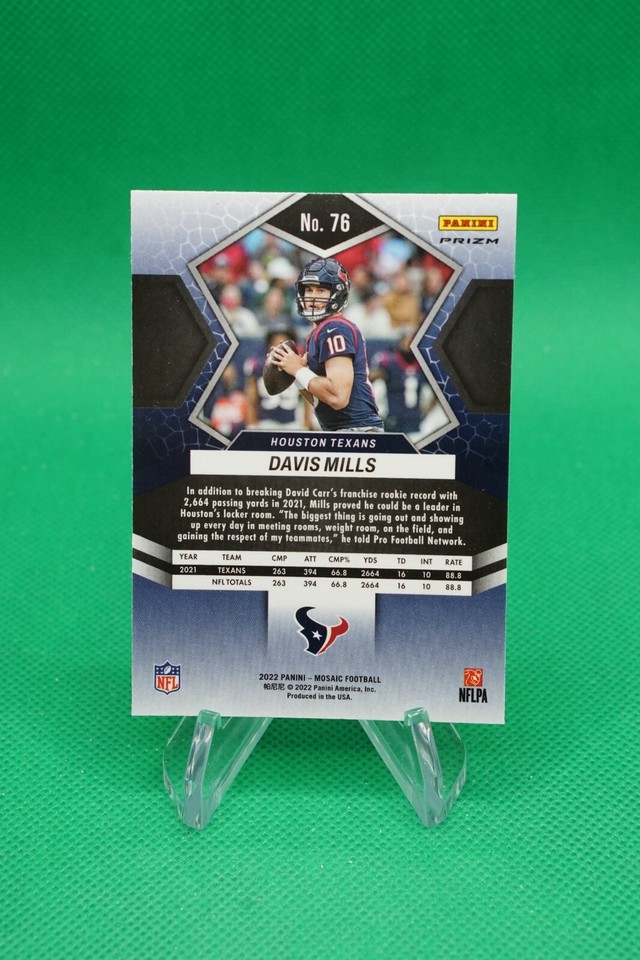 2022 Mosaic Base Mosaic Camo Pink #76 Davis Mills Houston Texans LW7 | eBay