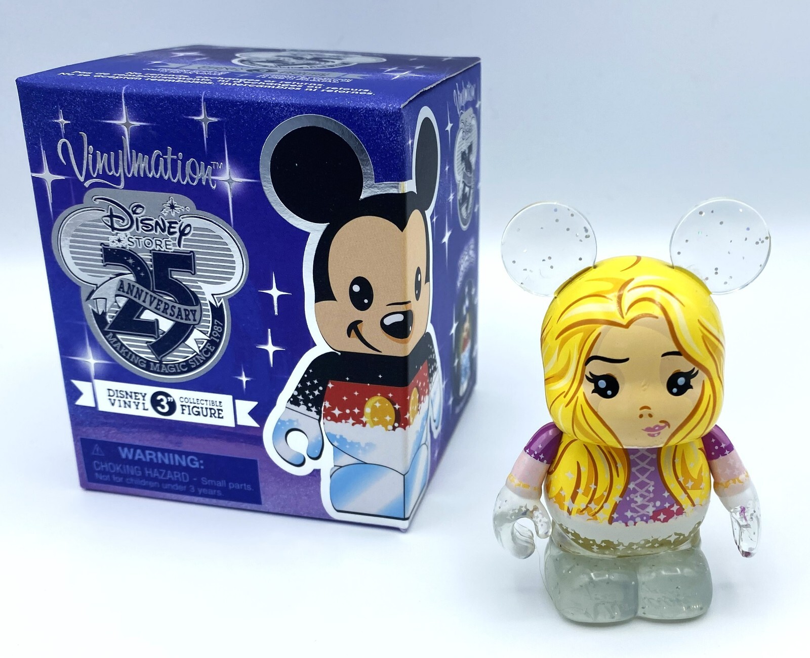DISNEY Vinylmation DISNEY STORE 25th ANNIVERSARY - RAPUNZEL w BOX BY ...