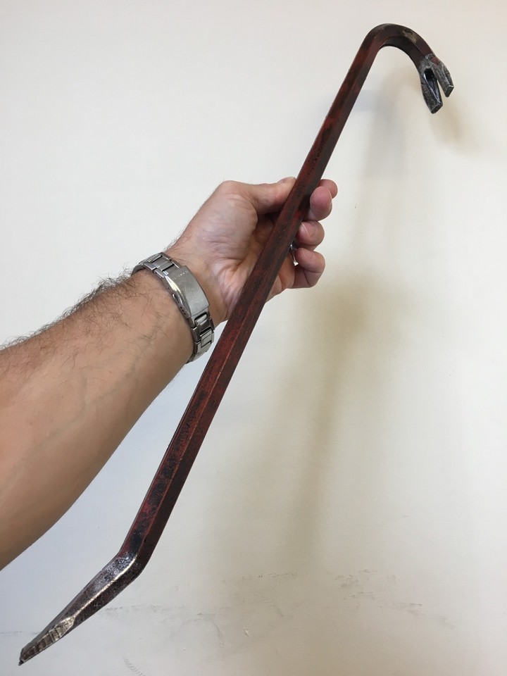 REALISTIC FOAM PU CROWBAR PRY CROW IRON BAR HORROR MOVIE PROP WEAPONS ...