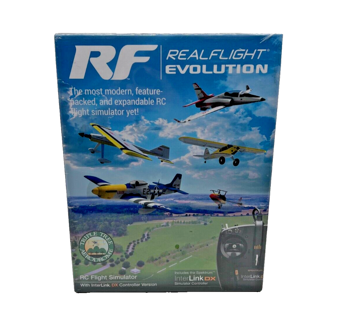 NEW RealFlight Evolution RC Flight Simulator Software w Interlink DX ...