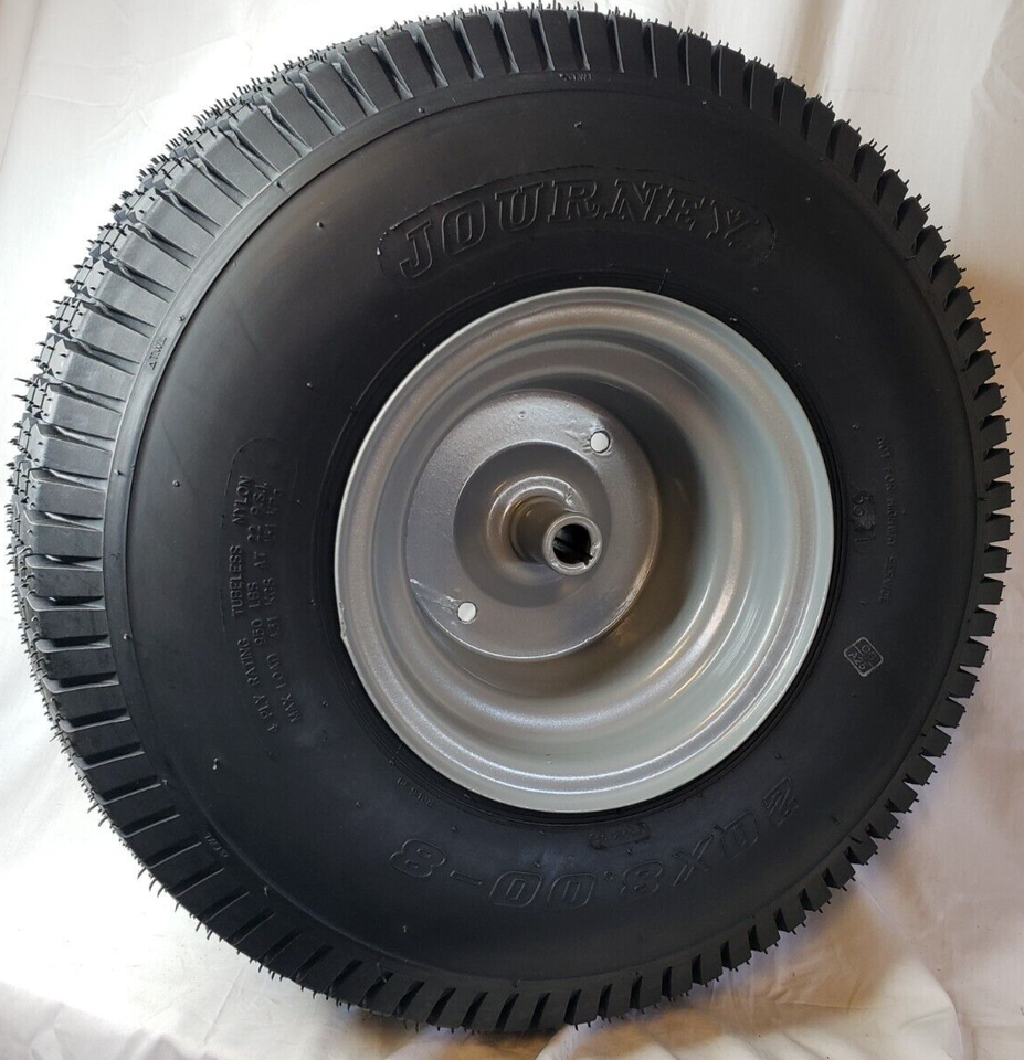 20x8.00-8 20x8-8 Mower Garden Tractor TIRE RIM WHEEL Assembly Turf 4ply ...