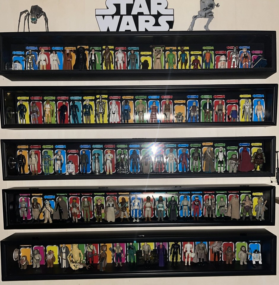 STAR WARS Vintage Action Figure Bat Case Inserts Set Of 5 For All 97 ...
