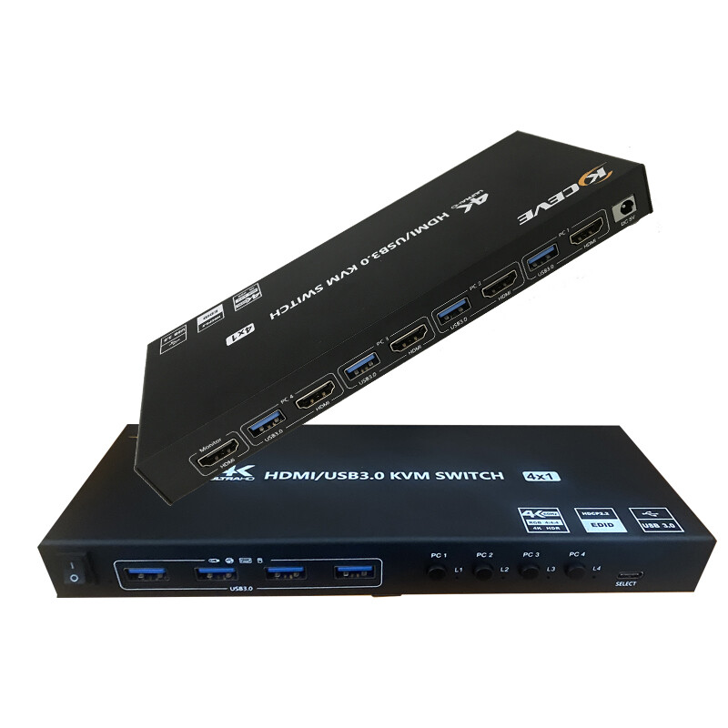 KVM Splitter Extender USB Splitter Adapter HDMI/USB3.0 KVM Switch share device | eBay
