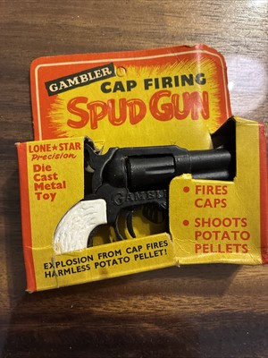 Vintage Lone Star Gambler Potato Spud Gun Revolver Rare Unused 1970s | eBay
