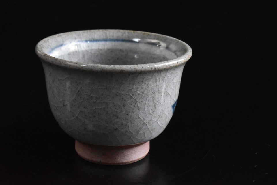 S1860: Japanese Kiyomizu-ware Flower Muffle painting TEA CUP Bundle ...