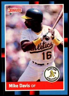 1988 Mike Davis Donruss Baseball #281 Oakland Athletics | eBay