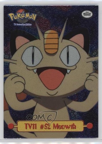 Meowth Silver Foil 4th Printing (Black Topps Logo) #TV11 1999 8d4 | eBay