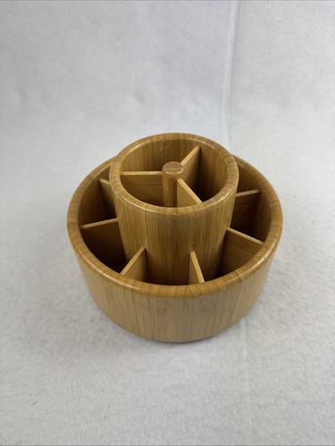 The Pampered Chef Bamboo Tool Turnabout Kitchen Utensil Craft Spinning ...