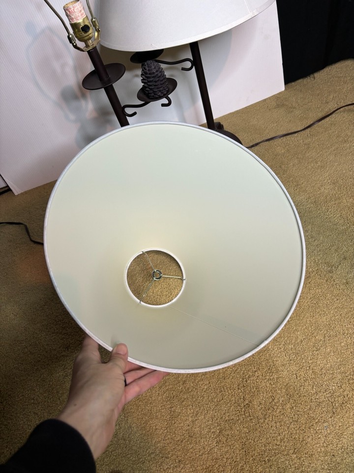 Pair Rustic Woodland Lakehouse Cabin Lodge Pinecone Tree Brown Metal ...