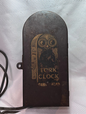 Antique Ansonia Clock Co Tork Owl Tombstone Coffin 115 Single Pole 10 ...