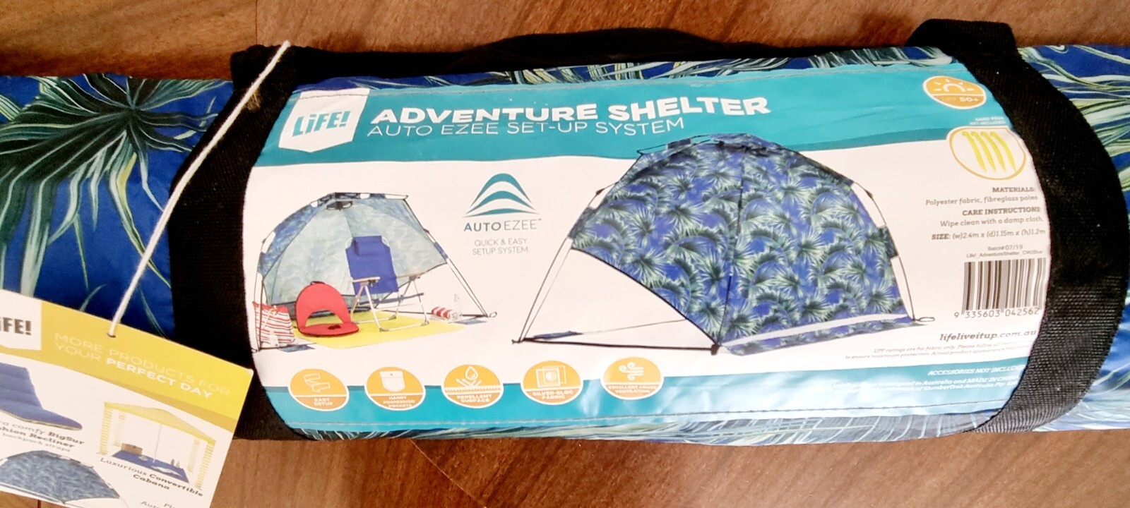 Life! Adventure Shelter Auto Ezee set-up System Beach Camping ...