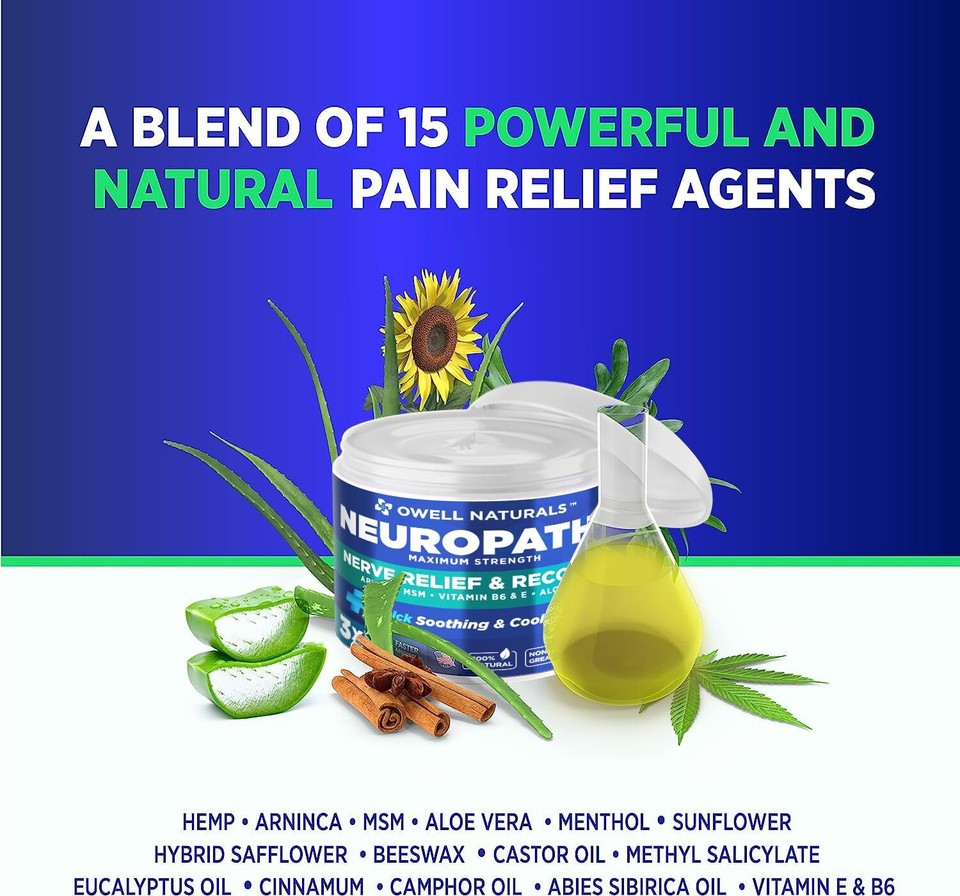 Neuropathy Cream - Nervacol Extra Strength Nerve Relief Cream for Foot ...