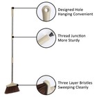 Foldable Broom and Dustpan Sweep Clean Set Dust Pan Broom Upright w ...
