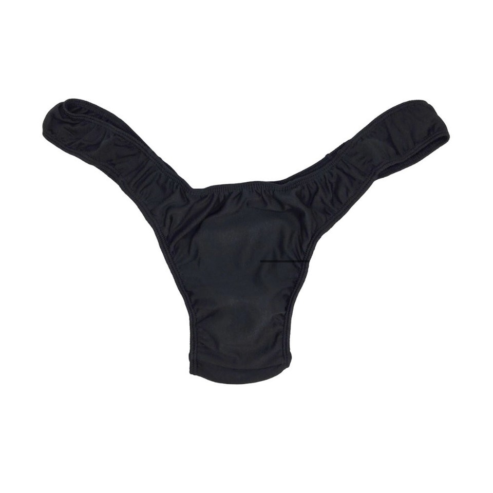 Black Satin Gaff Thong – Feminine Tucking Panty for Crossdressers 2X ...