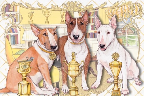 Bull Terrier Blank Note Card | eBay