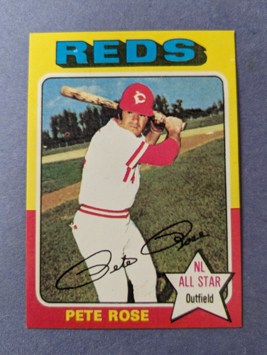 1975 Topps - Pete Rose #320 - REPRINT - Cincinnati Reds | eBay