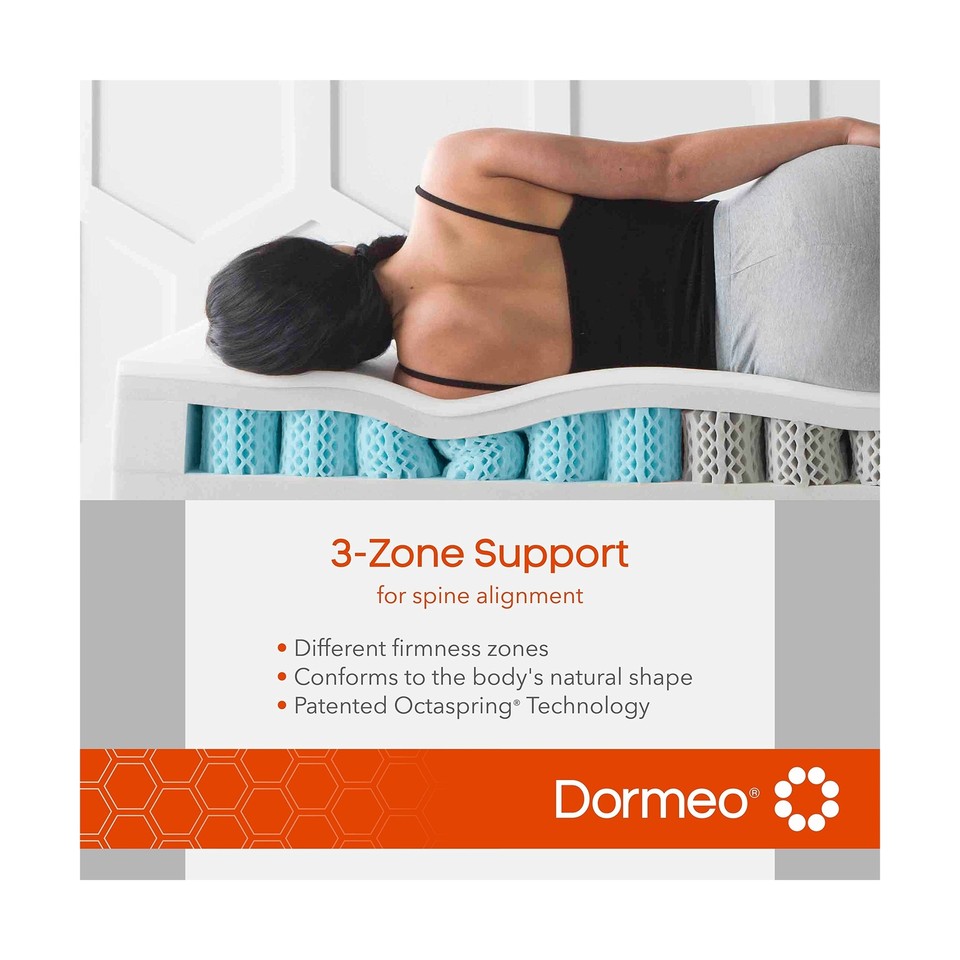 Dormeo Queen Mattress Topper - OctaspringⓇ Technology Premium Mattress ...