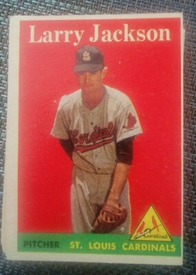 1958 TOPPS BASEBALL #97 LARRY JACKSON - ST. LOUIS CARDINALS -EX | eBay