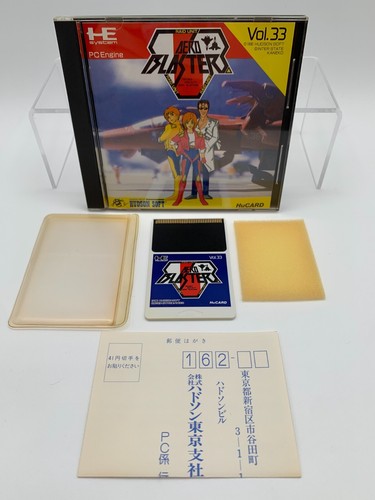 AERO BLASTERS PC Engine HuCard Japan With Case Manual & Reg Card ...