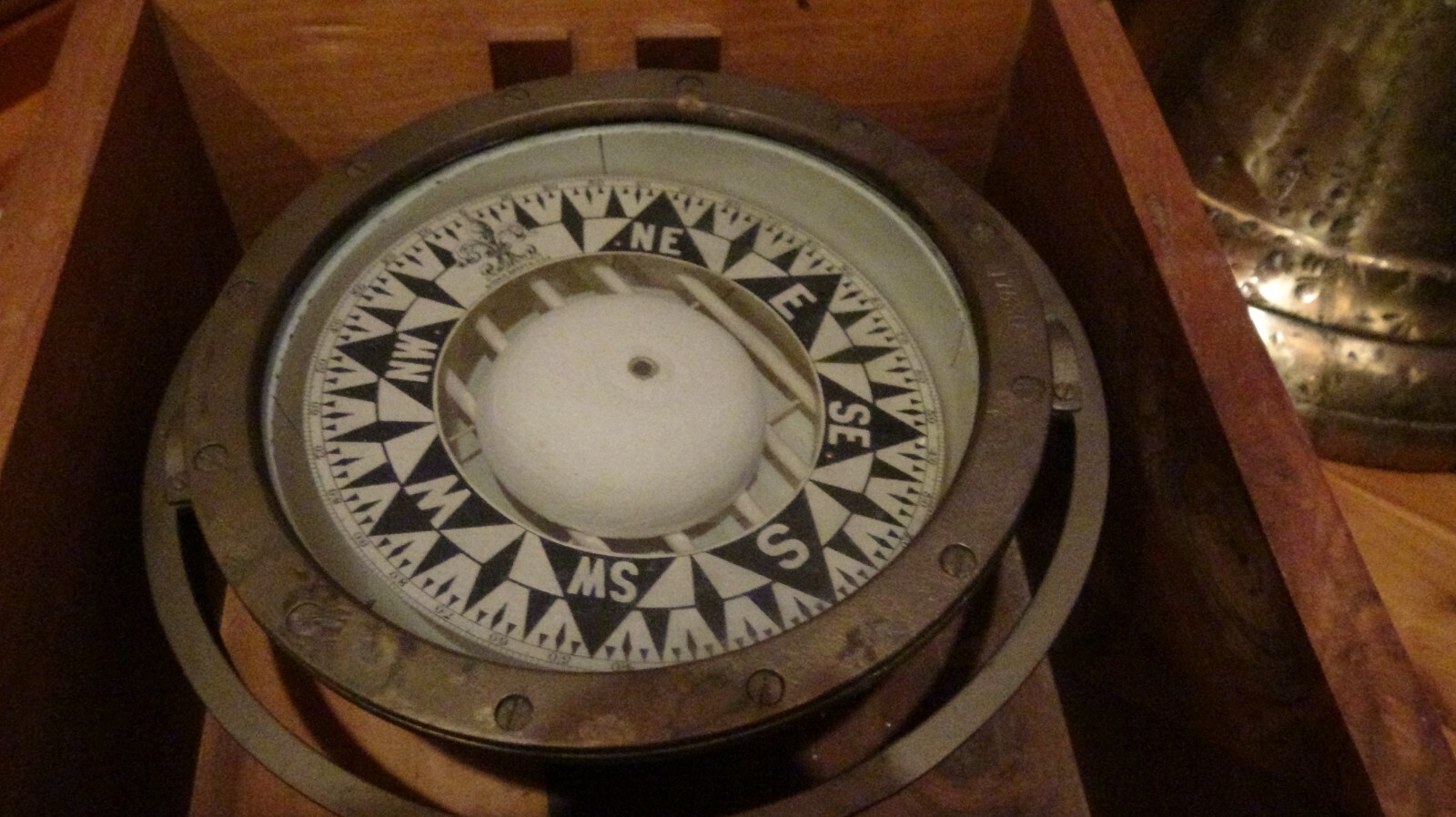 1890 Brass Shipwreck Compass from Great Lakes Steamer | eBay