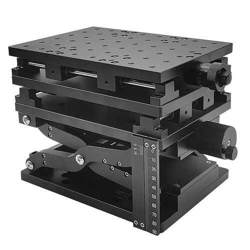 XYZ 3 Axis Moving Table Portable Slide Table Manual Translation Stage ...