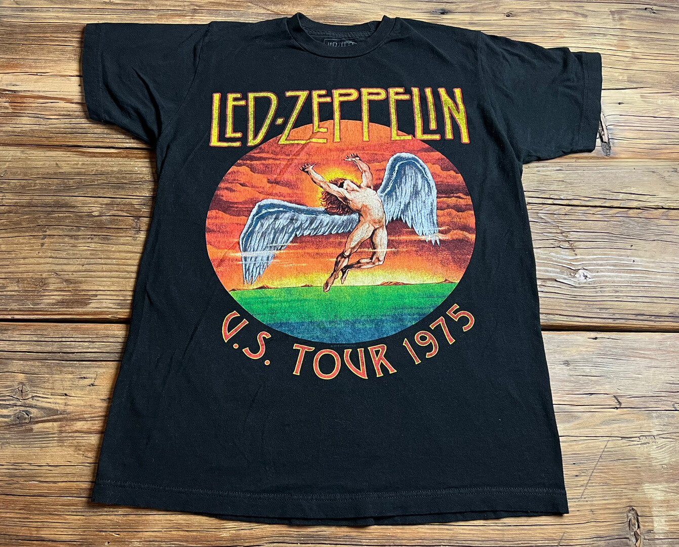 Led Zeppelin US Tour 1975 Vintage Style Concert T-Shi… - Gem
