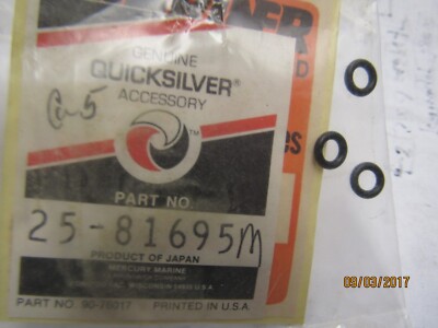 3 NEW OEM MERCURY QUICKSILVER MARINER O'RINGS 25-81695M | eBay