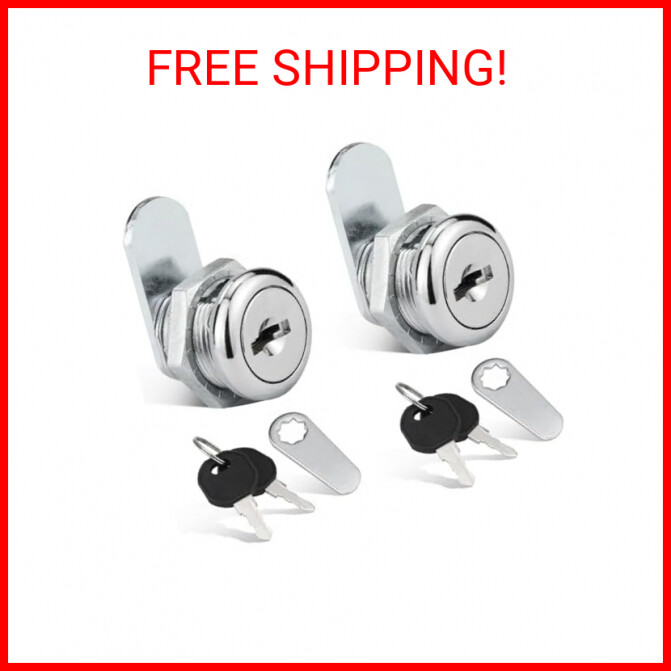 Truck Tool Box Locks, 2-Pack 5/8" Cylinder Key Alike Cam Lock ...