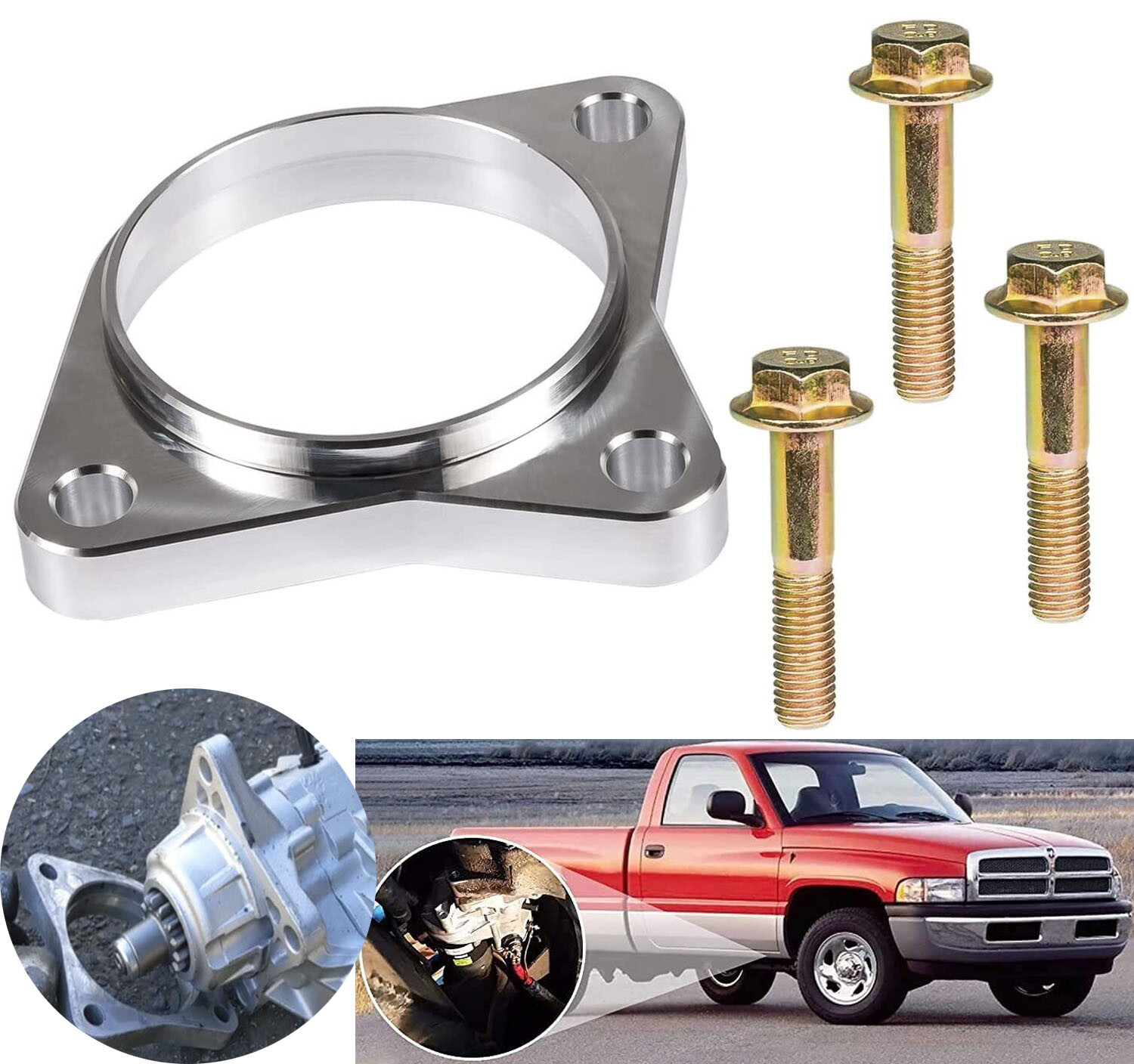 Starter Spacer Kit Fit 1994-2002 Dodge Ram 2500 3500 Trucks with 5.9L ...