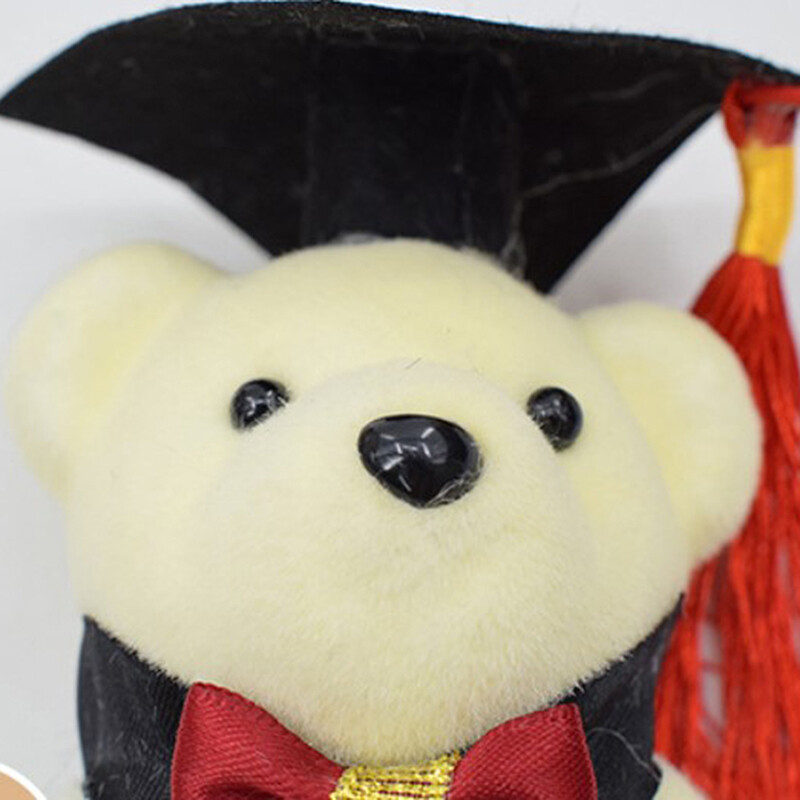 12cm Standing Graduation Ceremony Bear Doll Flower Bouquet Decoration ...