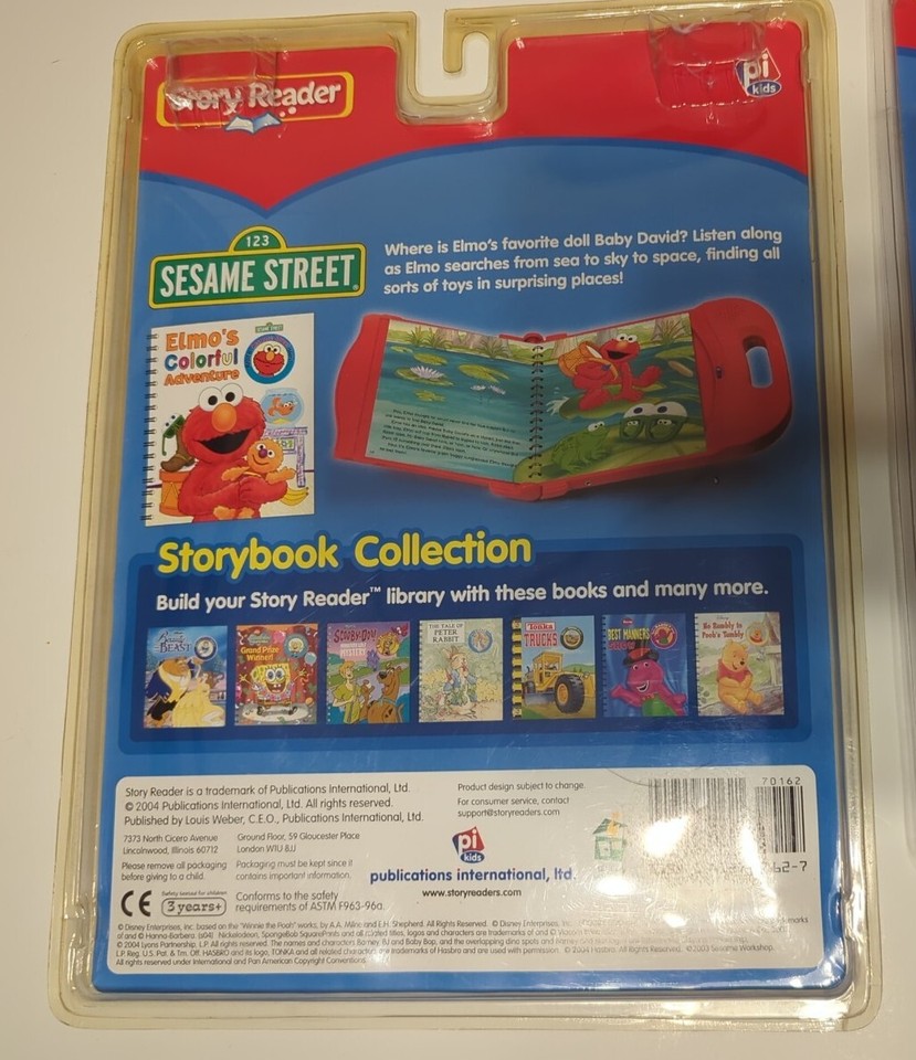 Elmo's Story Reader Colorful Adventure Storybook and Cartridge Unopened ...