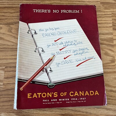 Vintage 1956 Fall Winter LG Eaton’s Catalog Fashion Electronics Toys ...