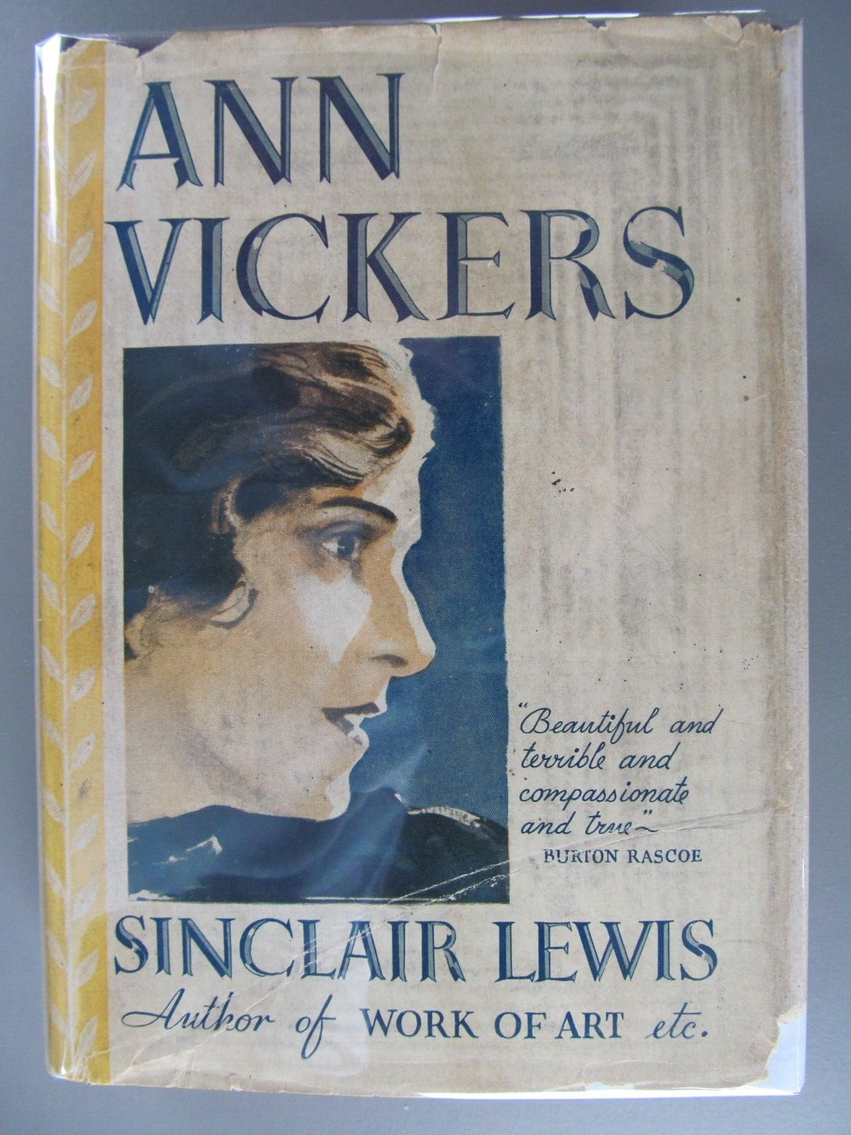 Ann Vickers, by Sinclair Lewis, 1933, Hardbound Reprint Edition, Dust ...