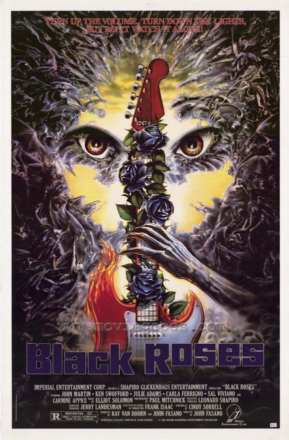 BLACK ROSES Movie POSTER 27x40 Carmine Appice Sal Viviano Carla ...