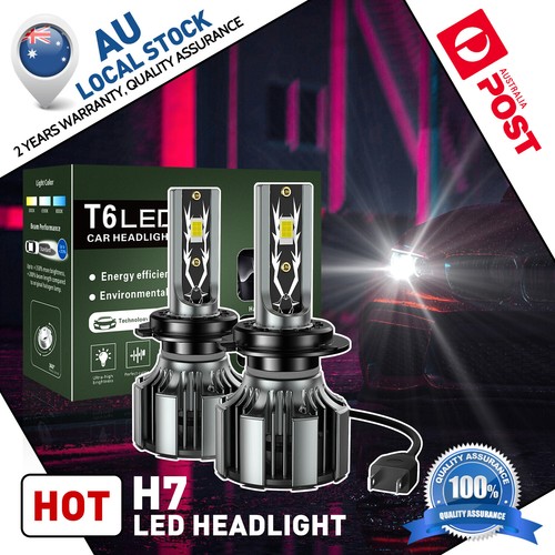 H7 LED High Low Beam Globes Bulb Kit For VW PASSAT Golf Tiguan GTI MK7 ...