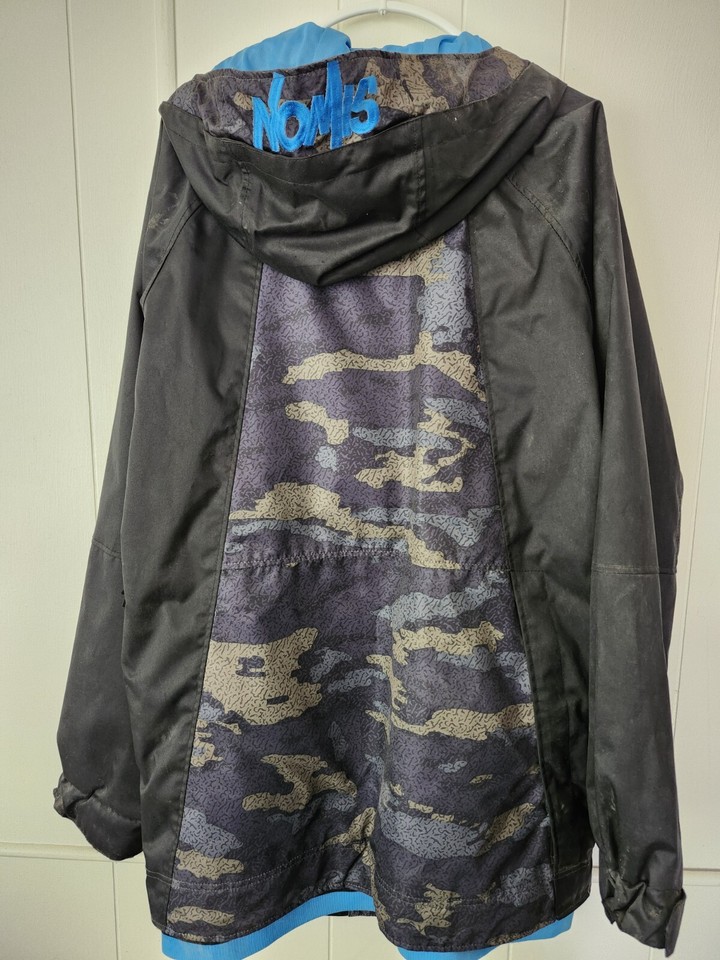 Nomis Jacket Mens Large Blue Camoflauge Snowboarding Snow Outdoor Zip ...