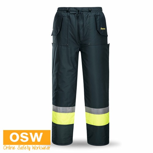 Huski Work Yellow/Green Waterproof Warm Fully Lined & Padded Freezer ...
