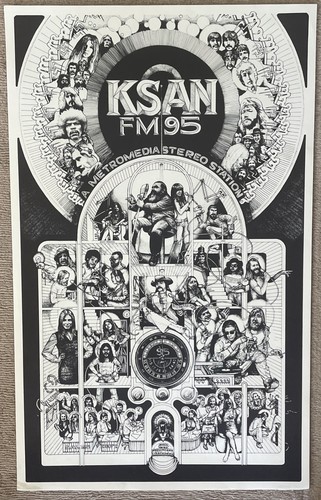 KSAN 95 FM San Francisco Vintage Staff Radio Poster | eBay