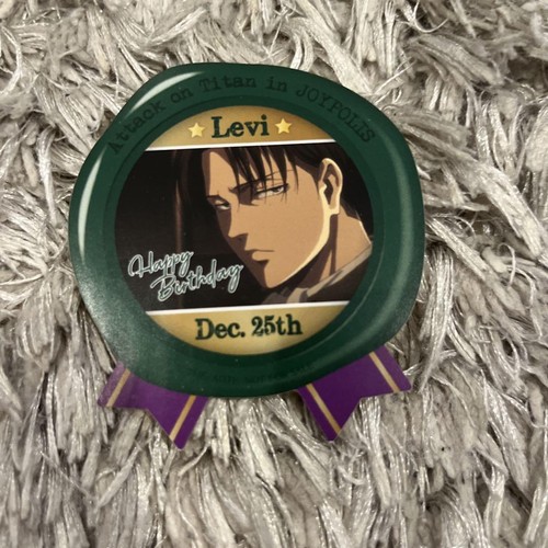 Attack On Titan Levi Birthday Sticker Joypolis | eBay